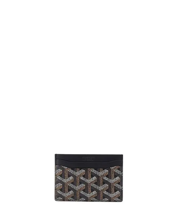 Goyard Saint Sulpice Card Holder Coated Canvas - Black