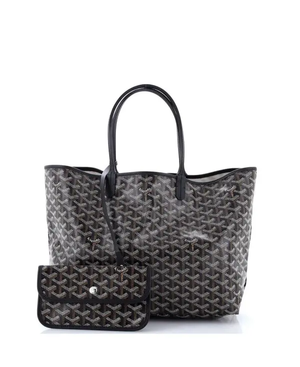 Goyard Saint Louis Pm Tote Coated Canvas - Black
