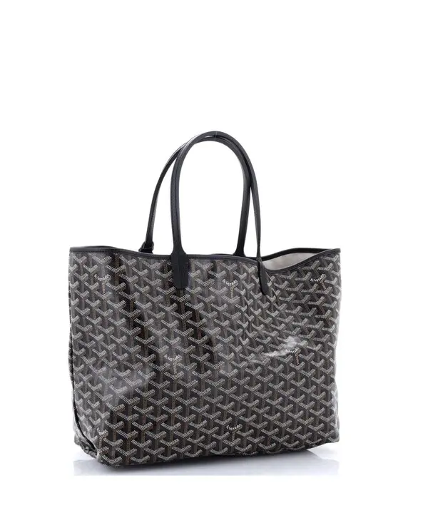Goyard Saint Louis Pm Tote Coated Canvas - Black