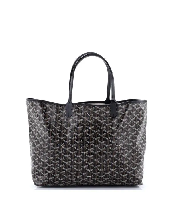 Goyard Saint Louis Pm Tote Coated Canvas - Black