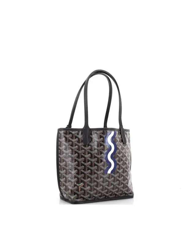 Goyard Anjou Reversible Tote Printed Coated Canvas - Black