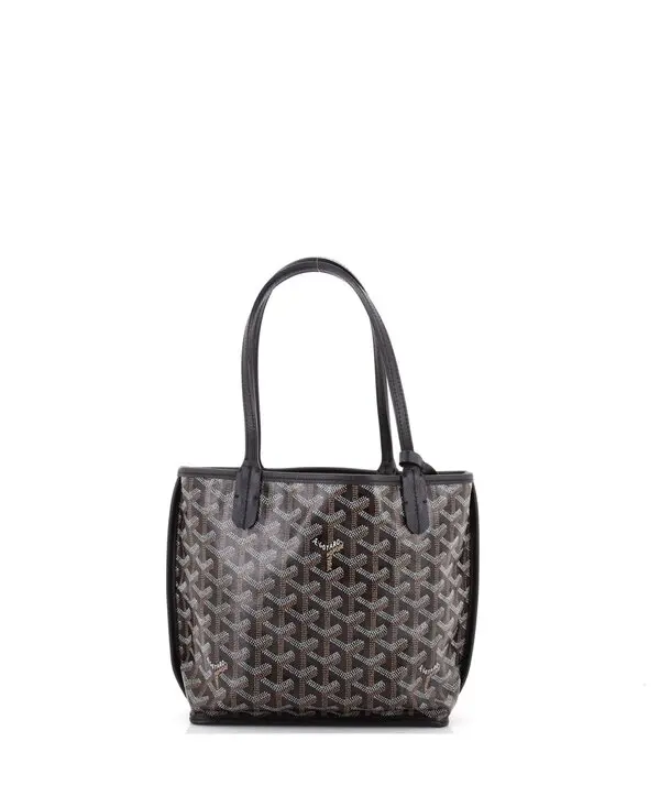 Goyard Anjou Reversible Tote Printed Coated Canvas - Black