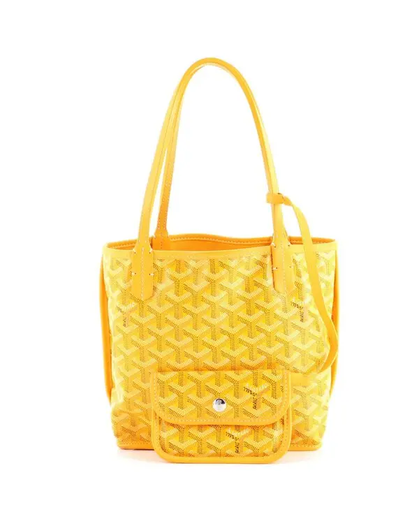 Goyard Anjou Reversible Tote Coated Canvas - Orange