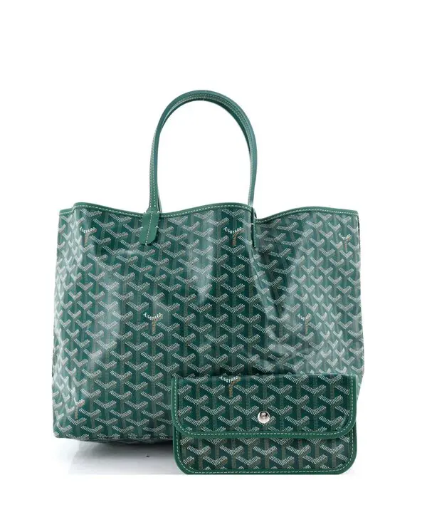 Goyard Pm Saint Louis Tote Coated Canvas - Green