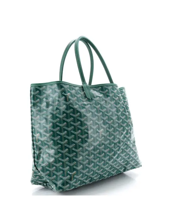 Goyard Pm Saint Louis Tote Coated Canvas - Green