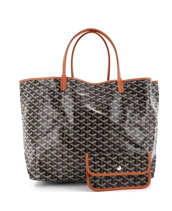 Goyard Gm Saint Louis Tote Coated Canvas - Brown