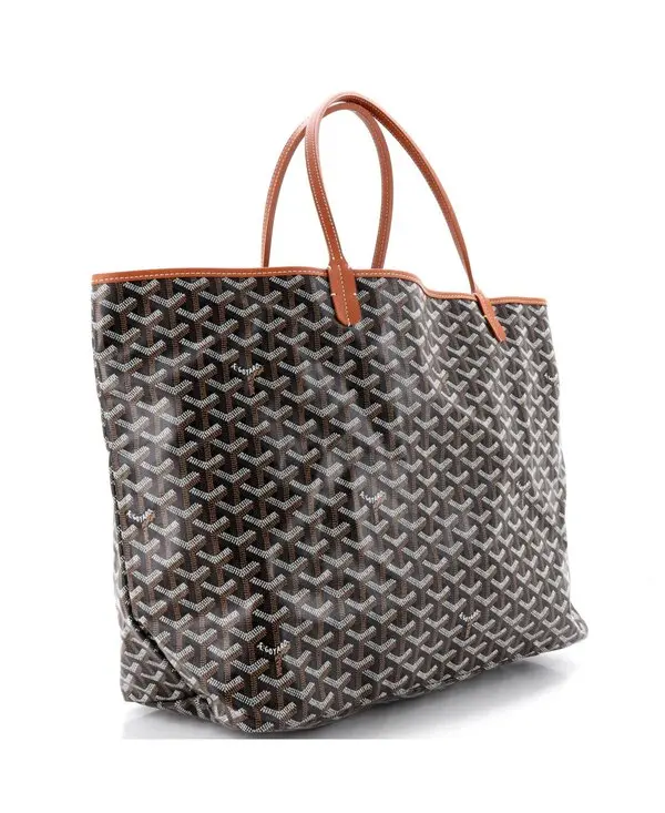 Goyard Gm Saint Louis Tote Coated Canvas - Brown
