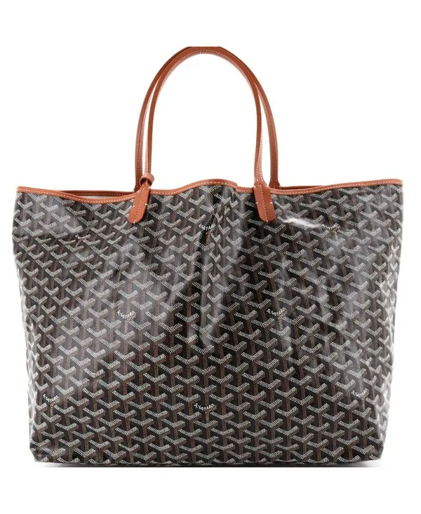 Goyard Gm Saint Louis Tote Coated Canvas - Brown