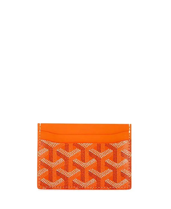 Goyard Saint Sulpice Card Holder Coated Canvas - Orange