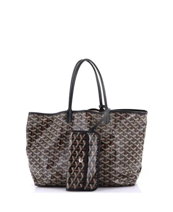 Goyard Pm Saint Louis Tote Coated Canvas - Black