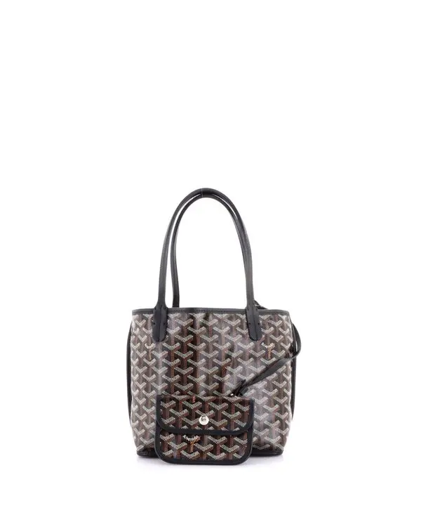 Goyard Anjou Reversible Tote Coated Canvas - Black