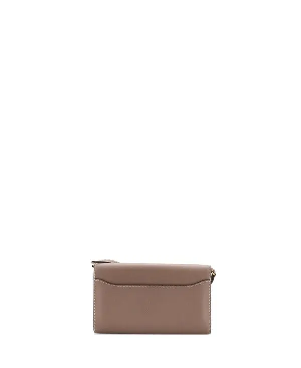 Hermès Constance To Go Wallet Evercolor - Gray