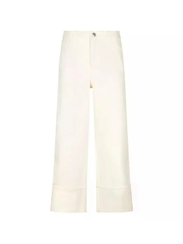 Max Mara Cropped Trousers With Turn-up Cuffs