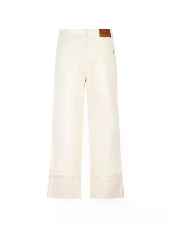Max Mara Cropped Trousers With Turn-up Cuffs