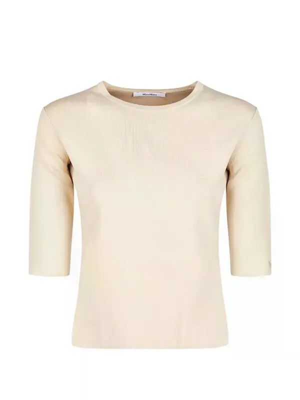 Max Mara Stretch T-shirt - Neutrals