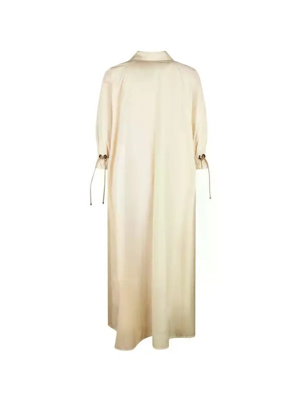 Max Mara Long Sleeve Maxi Dress - Neutrals