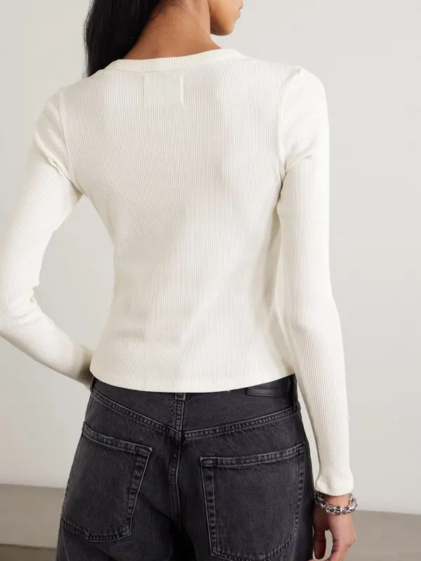 Citizens Of Humanity Kari Ribbed Stretch-jersey T-shirt