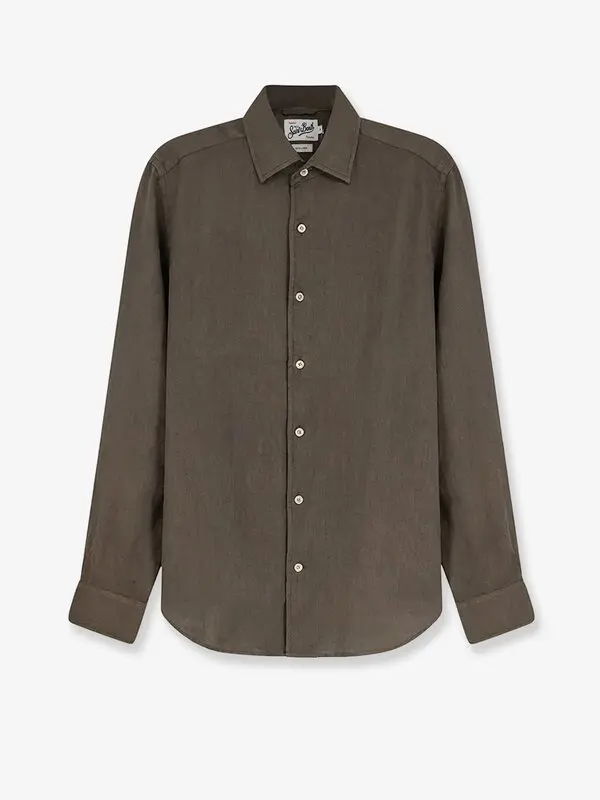 MC2 SAINT BARTH Linen Shirt - Green