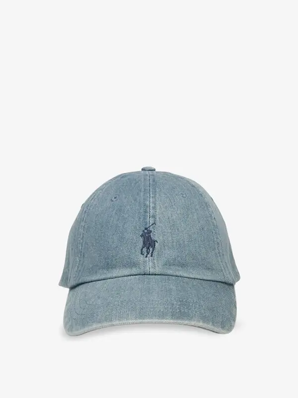 Polo Ralph Lauren Denim Cap With Embroidered Logo - Blue