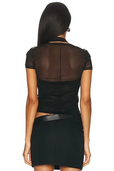 Helmut Lang Mesh Layered Tee