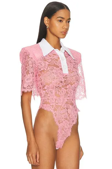 ROWEN ROSE Polo Bodysuit