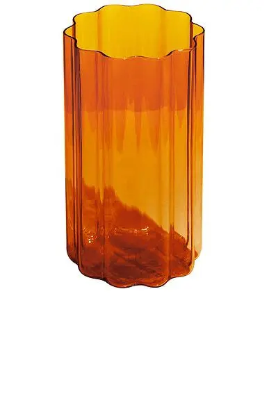 FAZEEK Wave Vase - Amber