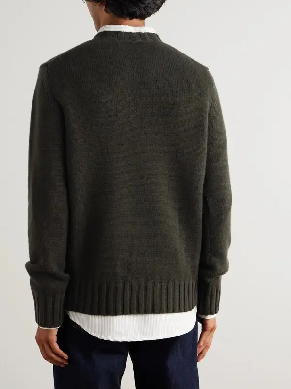 ALLUDE Cashmere Sweater - Green