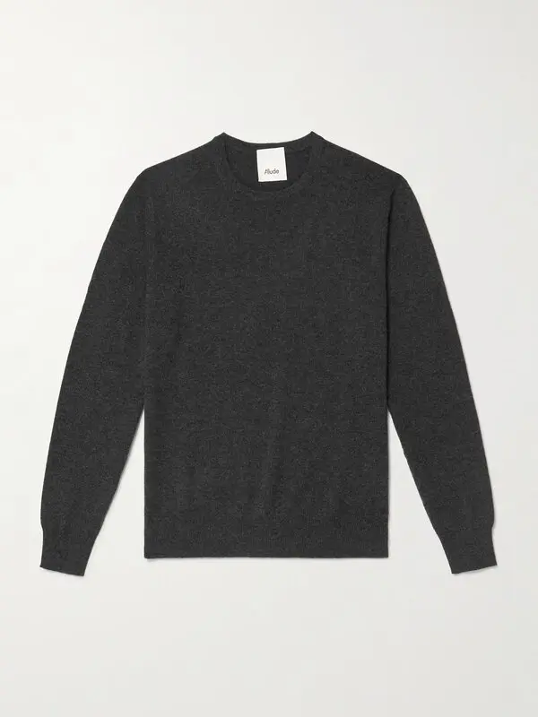 ALLUDE Cashmere Sweater - Gray