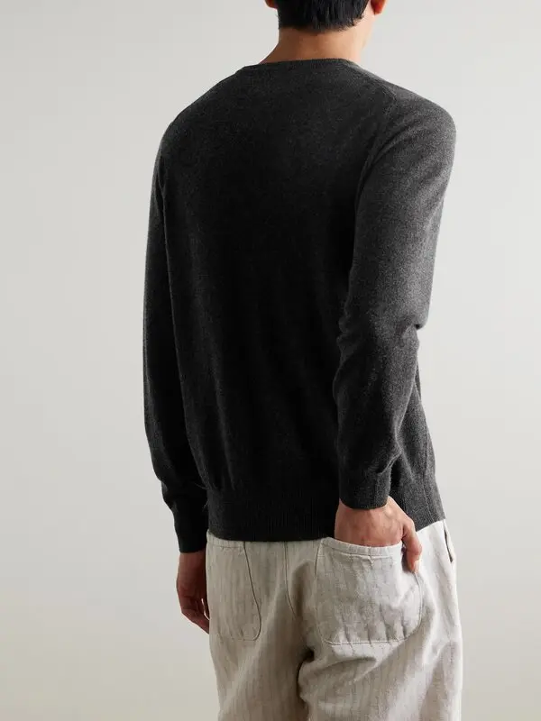ALLUDE Cashmere Sweater - Gray