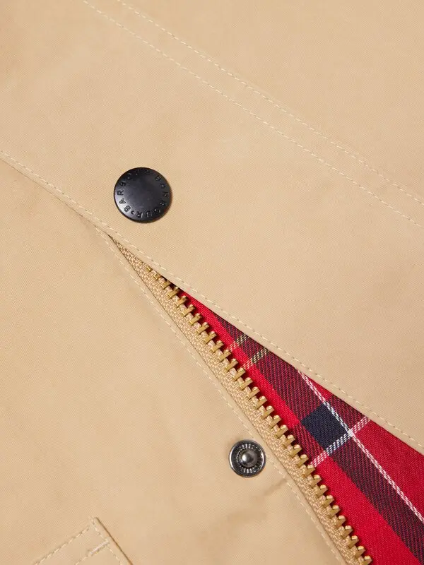 Barbour Solar Spey Corduroy-trimmed Jacket - Neutrals