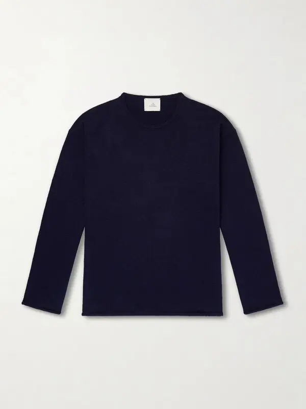 THE ELDER STATESMAN Nora Lite Sycamore Cotton Sweater
