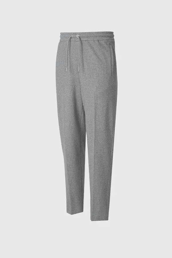 Mackage Stanley-k Brushed Knit Pants - Light Grey Mix-cream