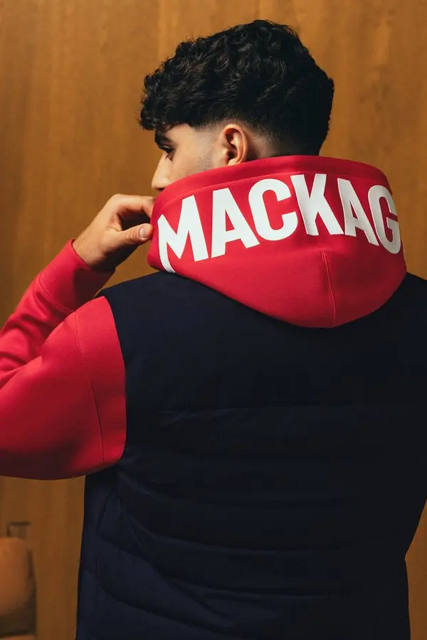 Mackage Double-face Jersey Logo Hoodie - Light Camel