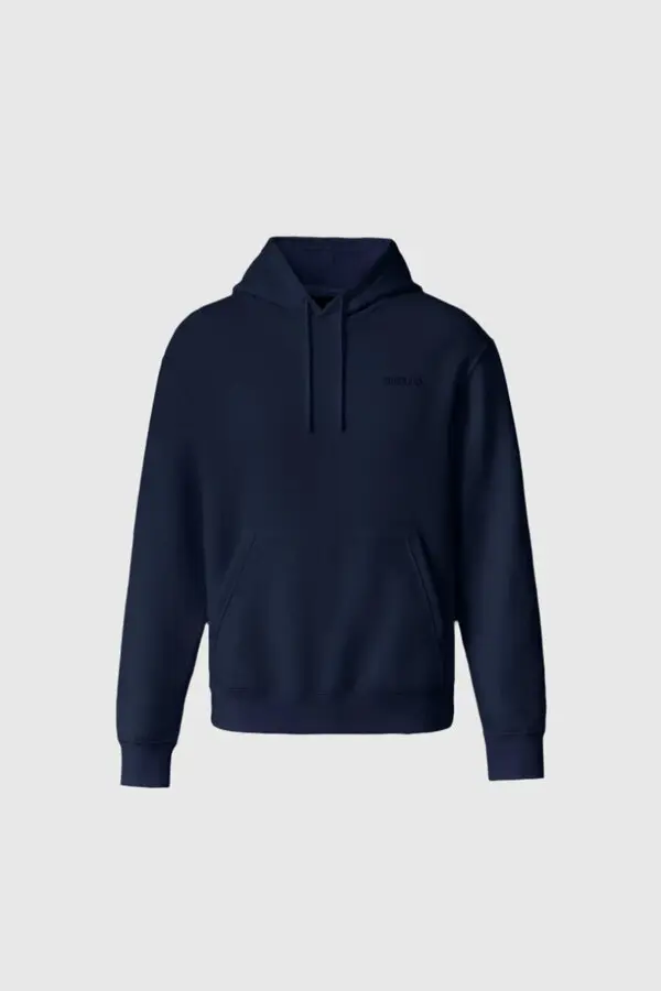 Mackage Double-face Jersey Logo Hoodie - Navy