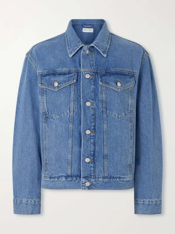 Dries Van Noten Denim Trucker Jacket - Light Blue