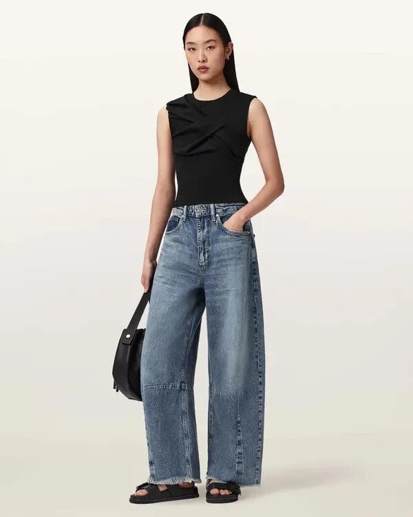 ALLSAINTS Nella Slim Fit Tank Top - Black