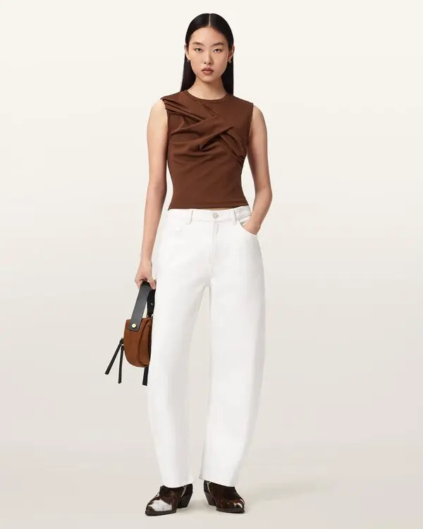 ALLSAINTS Nella Slim Fit Tank Top - Brown