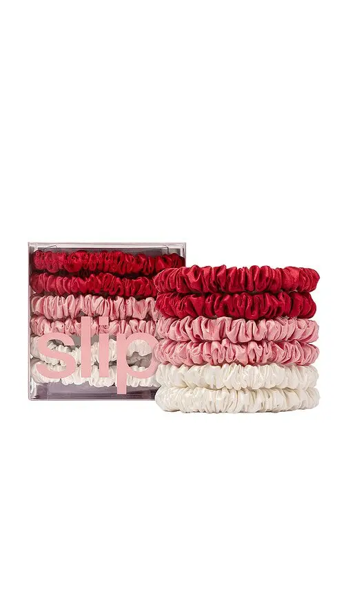 Slip Pure Silk Skinny Scrunchies Set Of 6 - Sweetie