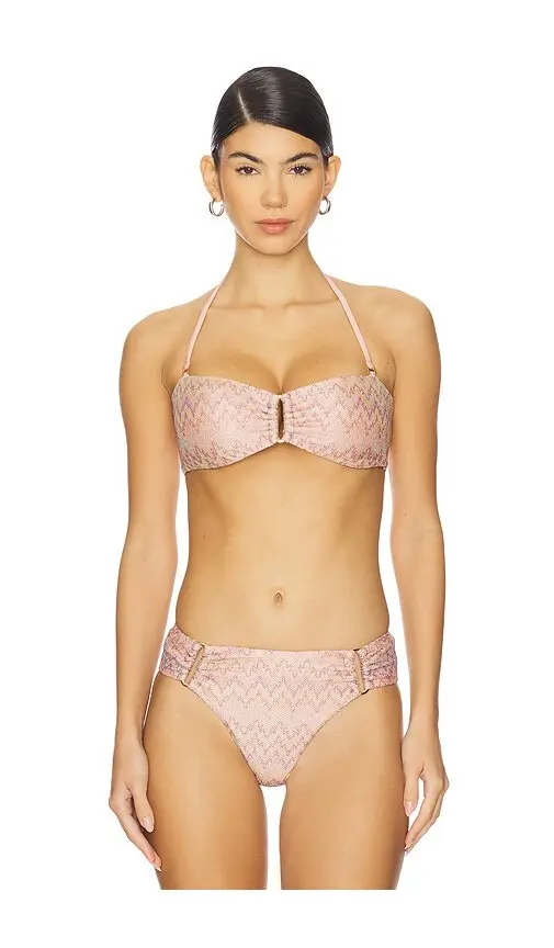 PQ SWIM Detail Bandeau Bikini Top - Dazzle
