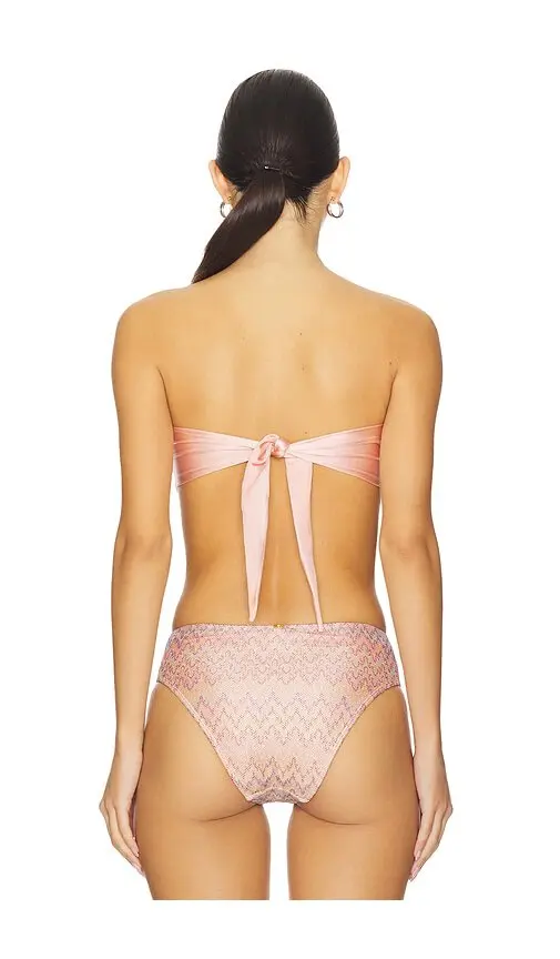 PQ SWIM Detail Bandeau Bikini Top - Dazzle