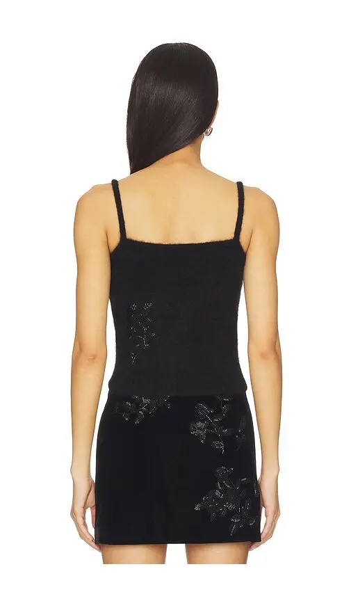 MARKGONG Beaded Mohair Knit Top