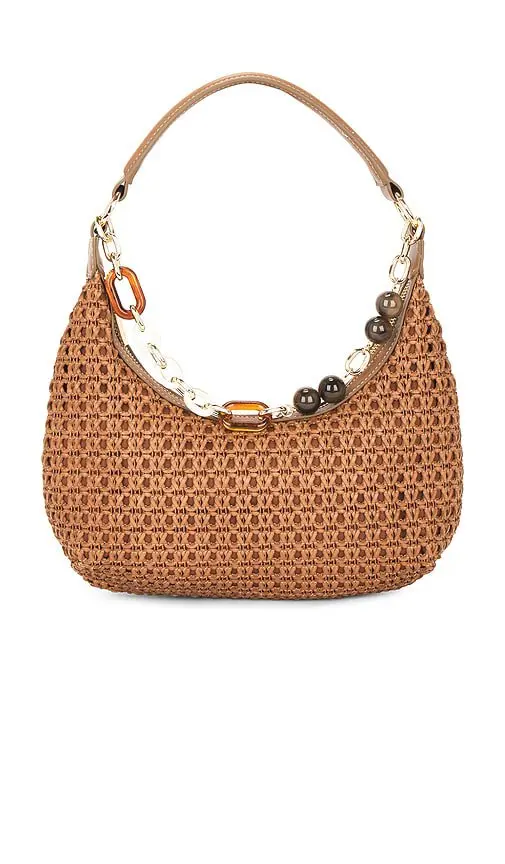 Dolce Vita Poppie Shoulder Bag In Tan - Saddle