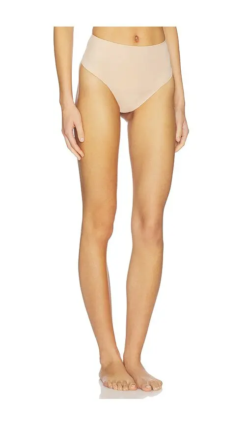 SKIMS Smoothing Intimates High-waisted Thong In Tan