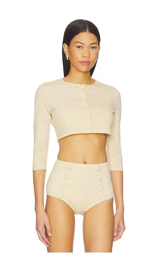 Lisa Marie Fernandez Cropped Cardigan