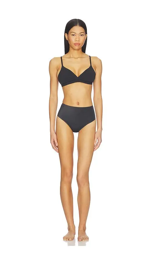 SKIMS Smoothing Intimates High-waisted Thong In Black