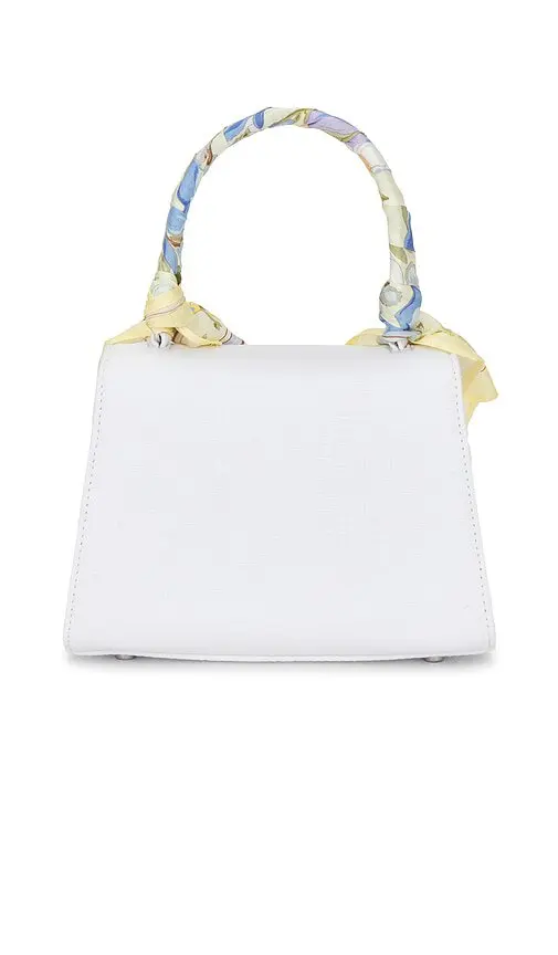 SELF-PORTRAIT Linen Floral Mini Bag