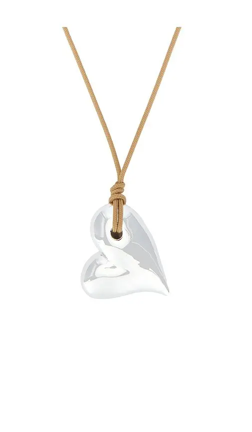 Jenny Bird Mega Art Heart On A String Necklace