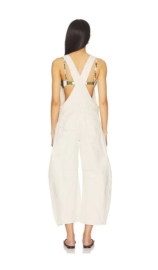 Free People X We The Free Good Luck Overall In Ivory