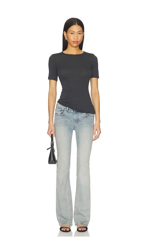 SKIMS Sheer Modal T-shirt - Onyx