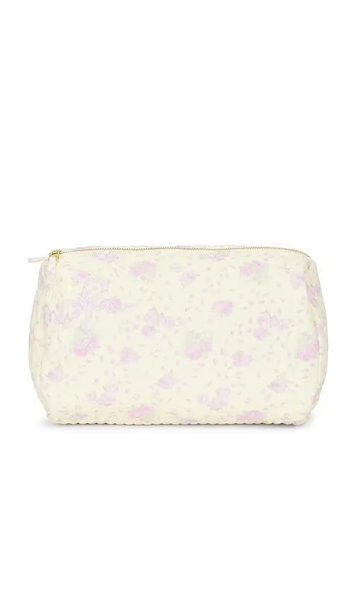 LoveShackFancy Octavia With Bow Bag In Cream,lavender - Sunshine Dream